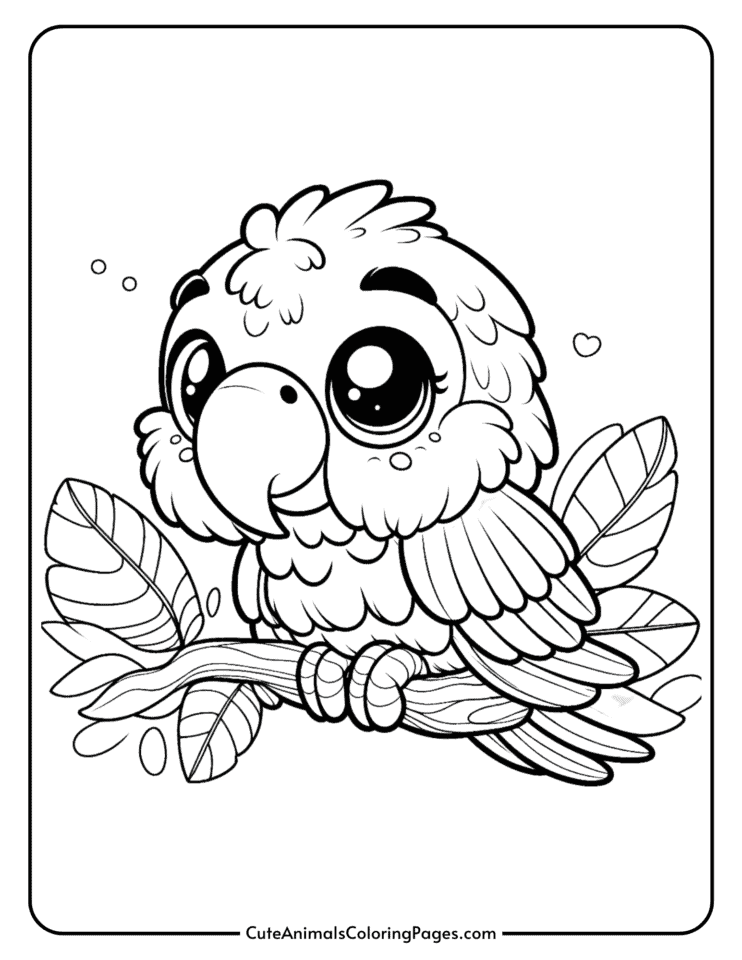 Macaw Coloring Pages (7 Free Printable Pages) - Cute Animals Coloring Pages