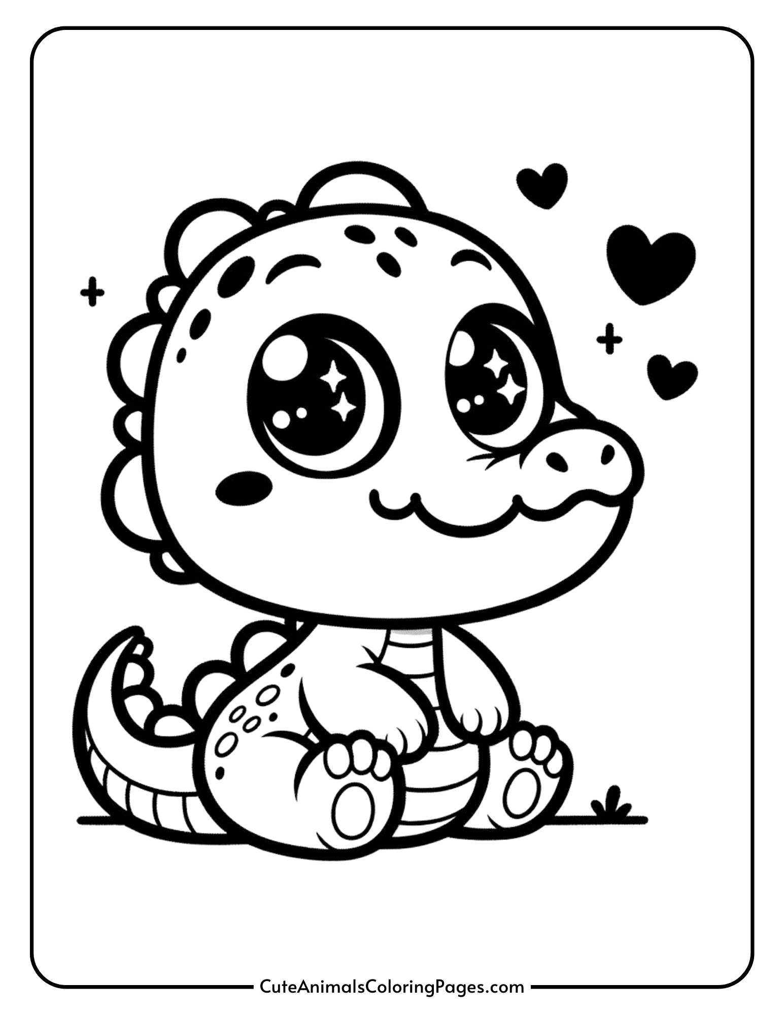 Crocodile Coloring Pages (8 Free Printable Pages) - Cute Animals ...