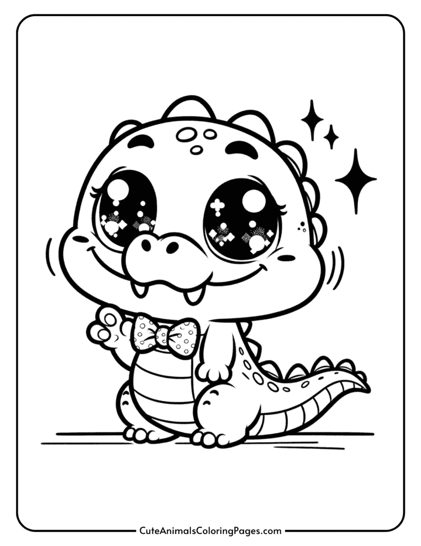 Crocodile Coloring Pages (8 Free Printable Pages) - Cute Animals ...