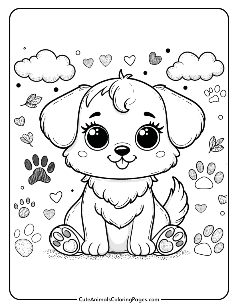 Cute Dog Coloring Pages (13 Free PDF Pages) - Cute Animals Coloring Pages