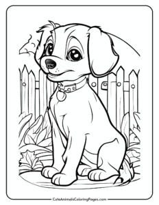 Cute Dog Coloring Pages (13 Free PDF Pages) - Cute Animals Coloring Pages