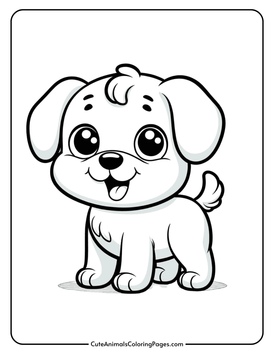 Cute Dog Coloring Pages (13 Free PDF Pages) - Cute Animals Coloring Pages