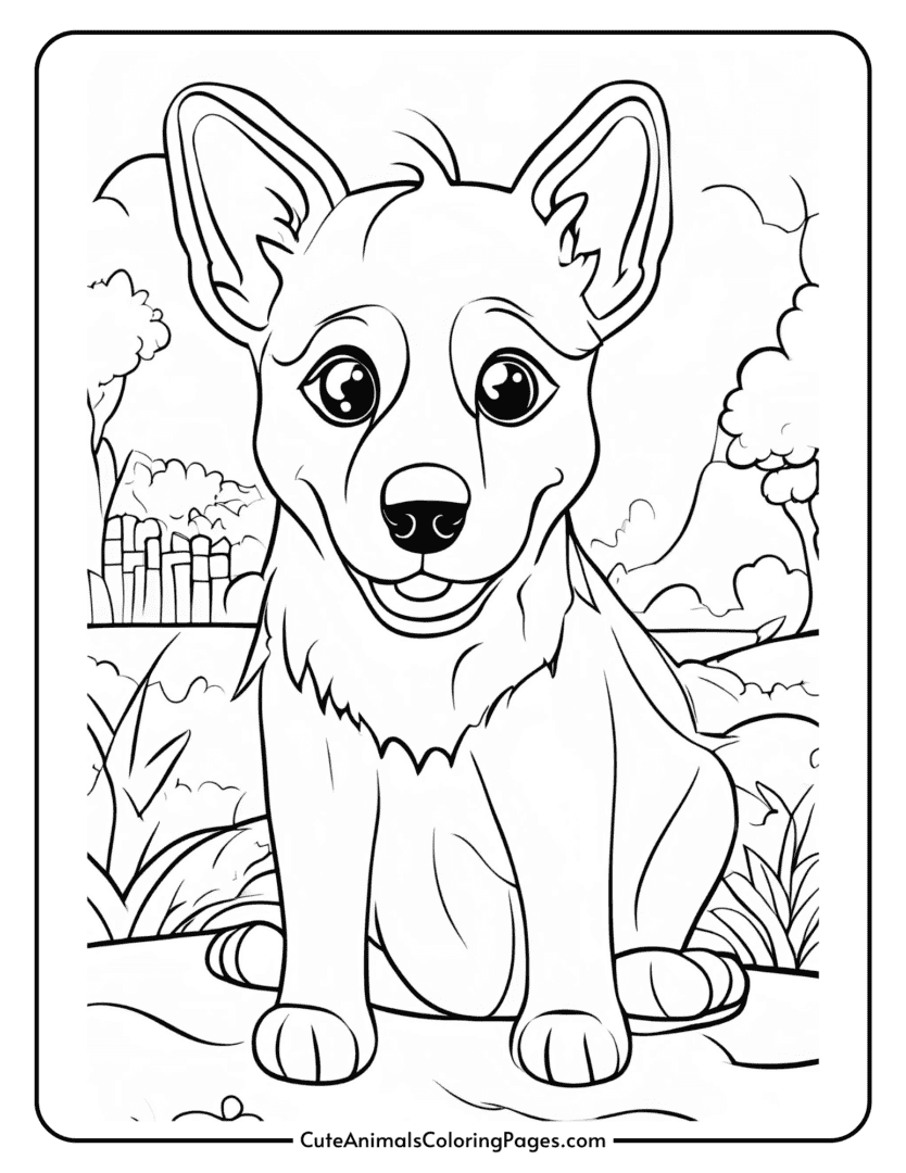 Cute Dog Coloring Pages (13 Free PDF Pages) - Cute Animals Coloring Pages