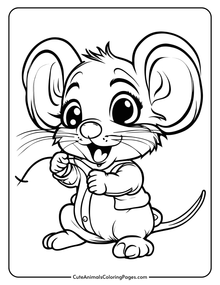 Mouse Coloring Pages (8 Free Printable Pages) - Cute Animals Coloring Pages
