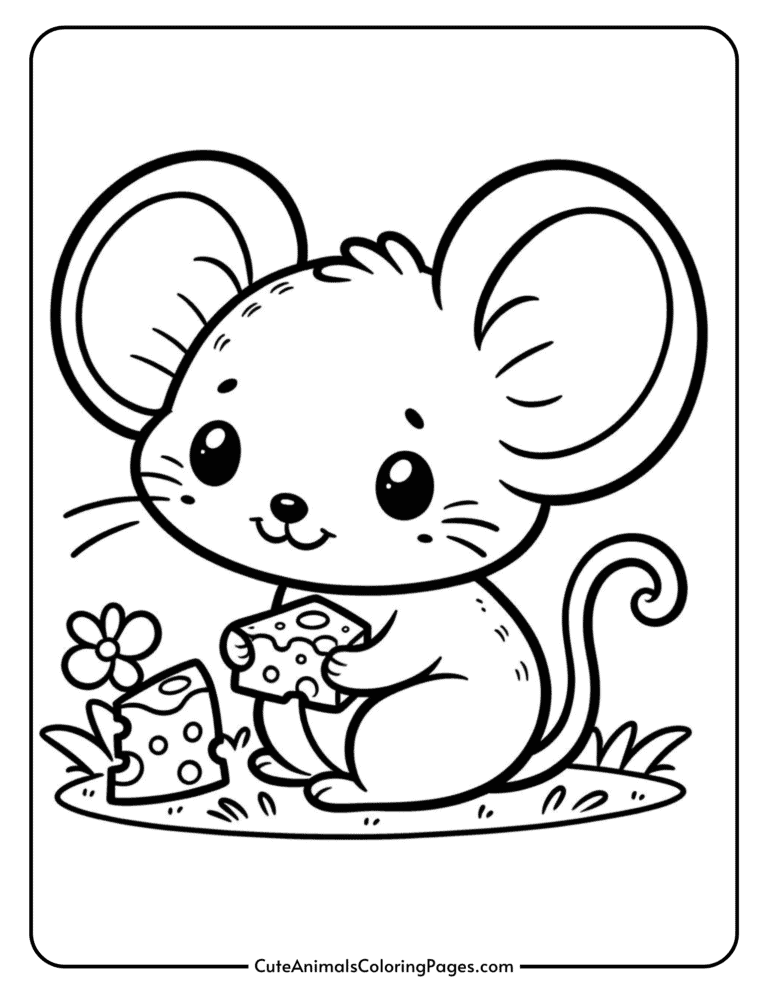 Mouse Coloring Pages (8 Free Printable Pages) - Cute Animals Coloring Pages