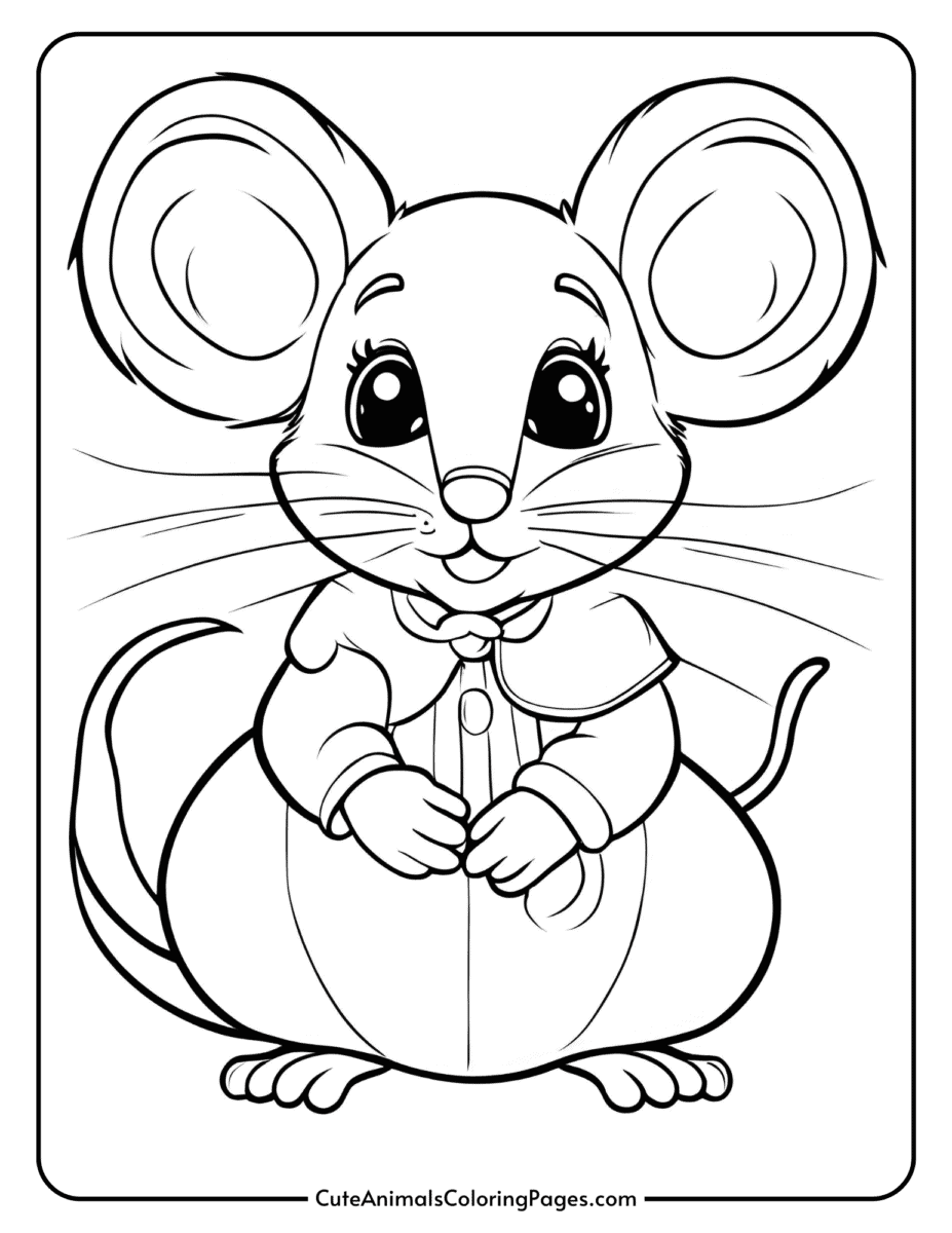 Mouse Coloring Pages (8 Free Printable Pages) - Cute Animals Coloring Pages
