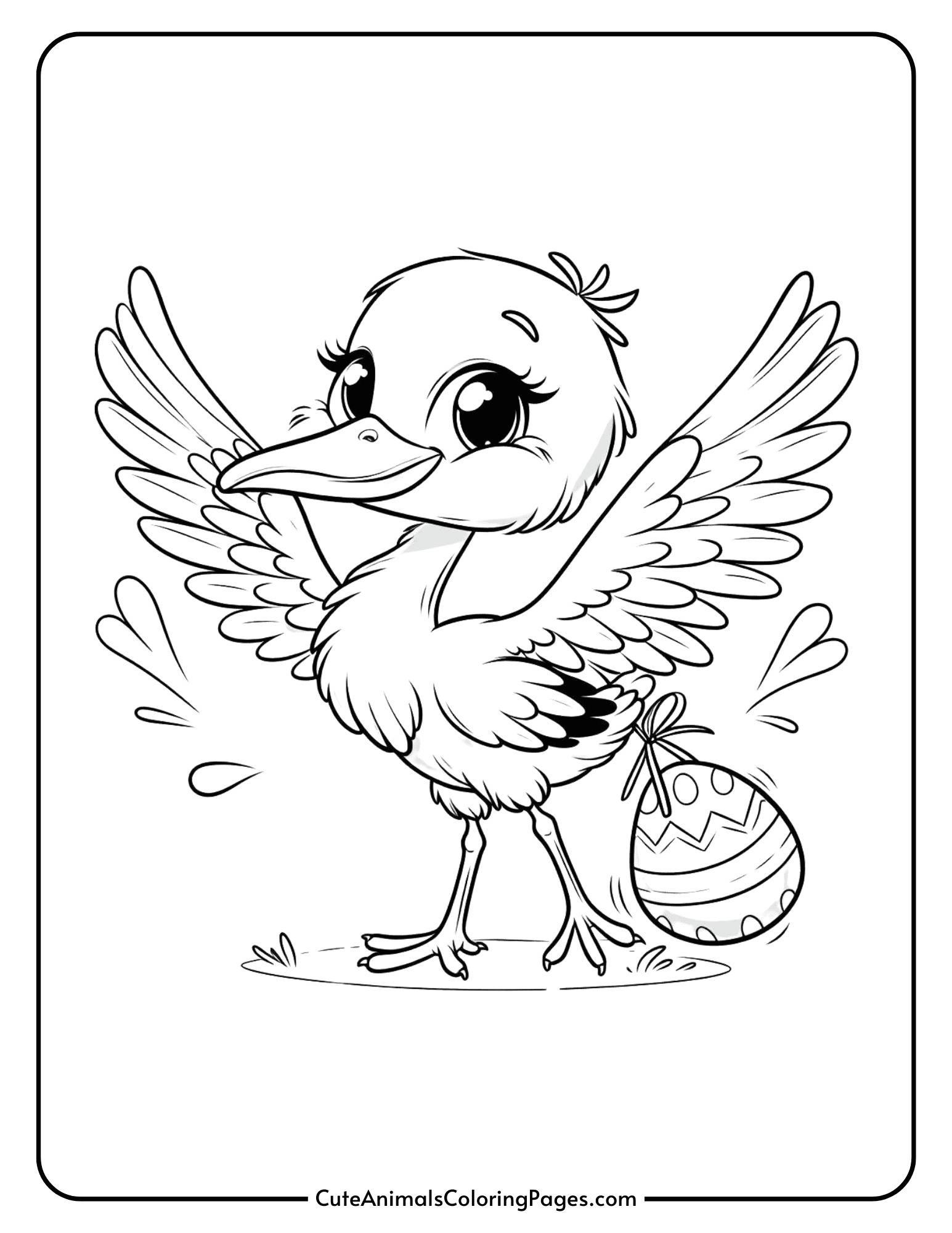 Stork Coloring Pages (7 Free Printable Pages) - Cute Animals Coloring Pages