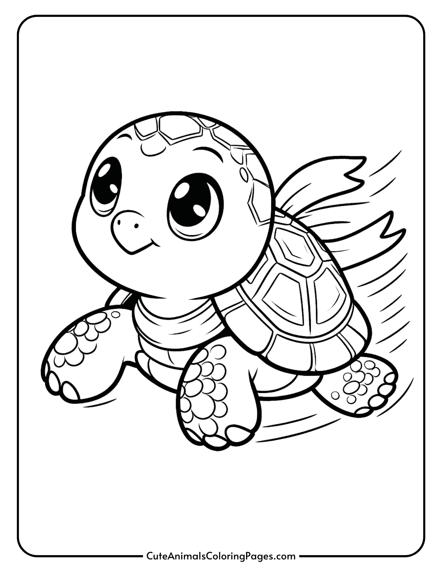 Tortoise Coloring Pages (5 Free Printable Pages) - Cute Animals ...
