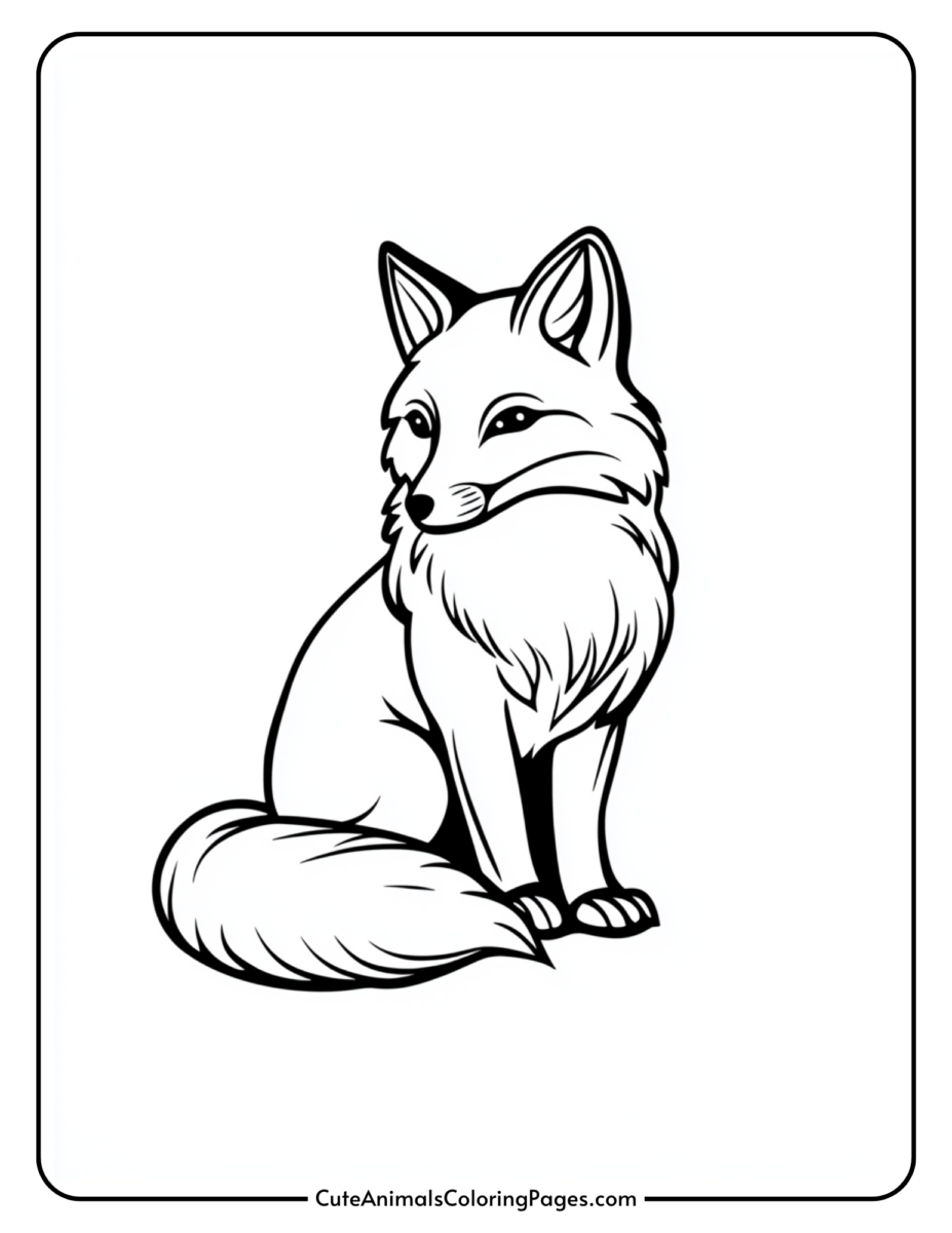 Fox Coloring Pages (13 Free Printable Pages) - Cute Animals Coloring Pages