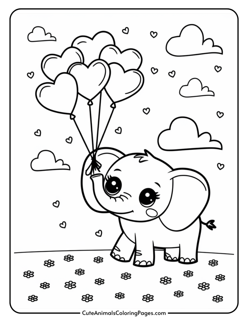 Kawaii Valentine Coloring Pages (10 Free Printable PDF Pages) - Cute ...