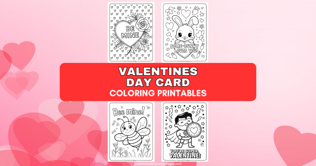 Black and White Printable Valentine Cards (25+ Free PDF Pages) - Cute ...