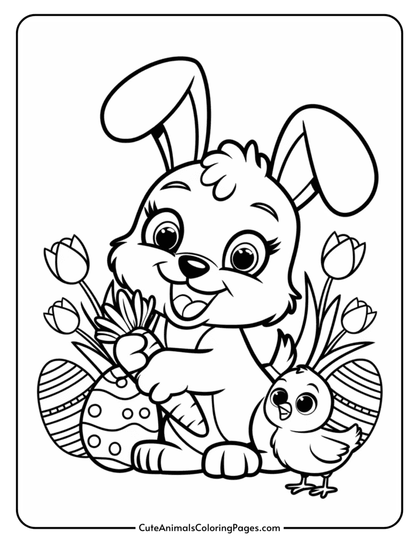 Easter Puppy Coloring Pages (10 Free Printable PDF Pages) - Cute ...