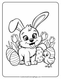 Easter Puppy Coloring Pages (10 Free Printable PDF Pages) - Cute ...