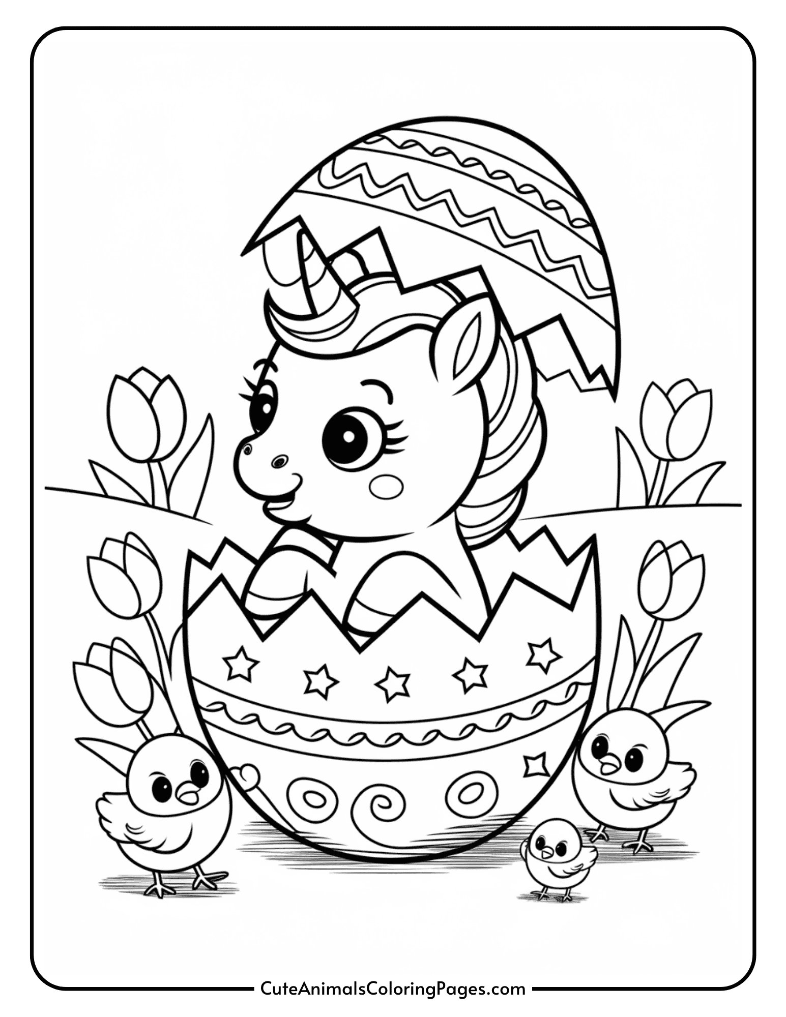 Easter Unicorn Coloring Pages (15 Free Printable PDF Pages) - Cute ...