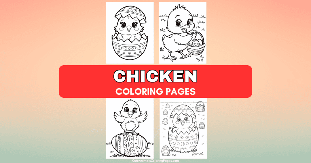 Easter Chick Coloring Pages (15 Free Printable PDF Pages) - Cute ...