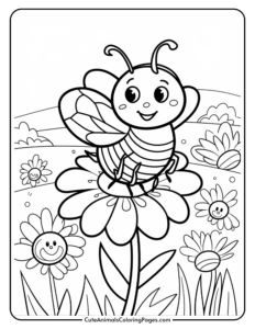 Bee Coloring Pages (15 Free Printable PDF Pages) - Cute Animals ...