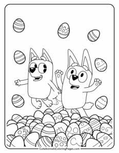 Bluey Easter Coloring Pages (15 Free Printable PDF Pages) - Cute ...