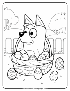 Bluey Easter Coloring Pages (15 Free Printable PDF Pages) - Cute ...