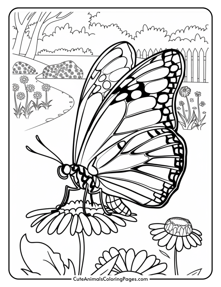 Butterfly Coloring Pages (9 Free Printable PDF Pages) - Cute Animals ...