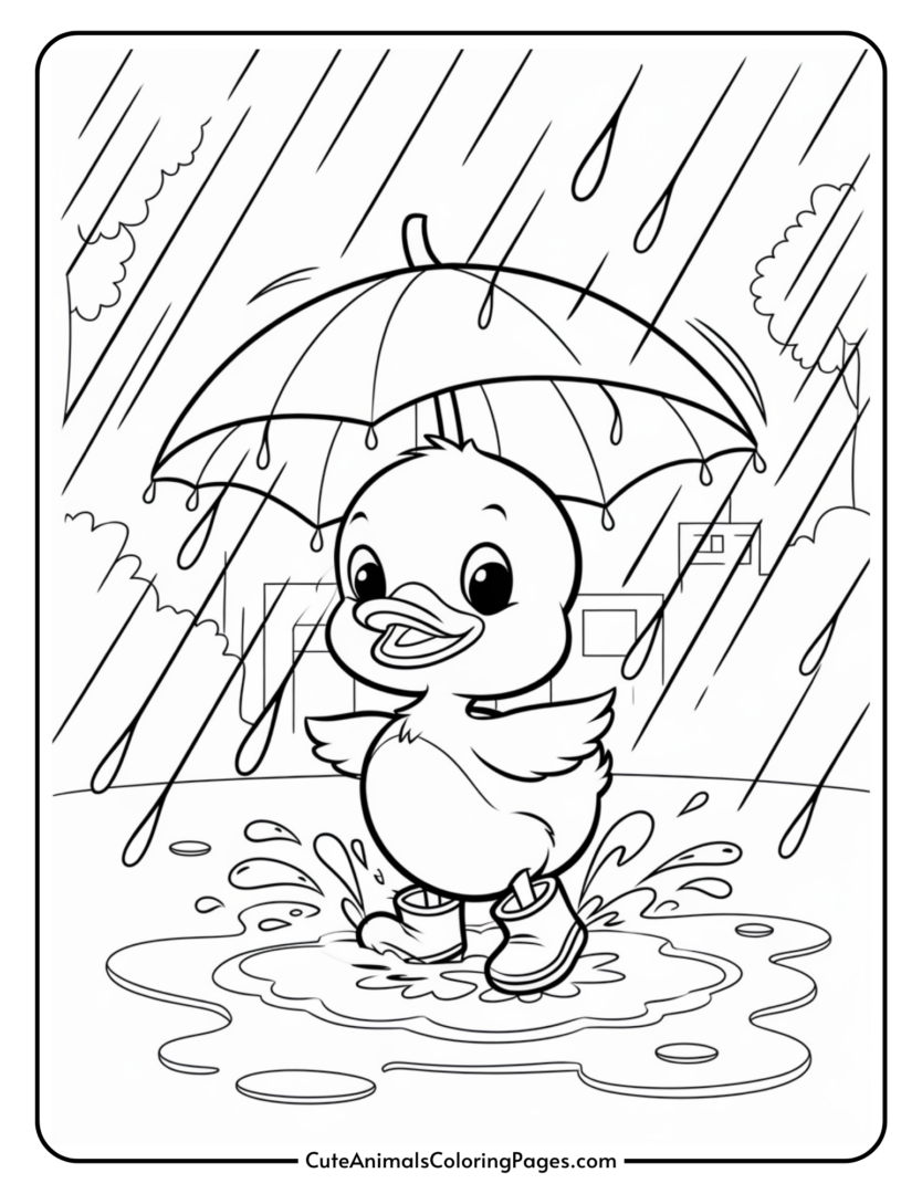 Duck Coloring Pages 15 Free Printable Pdf Pages Cute Animals