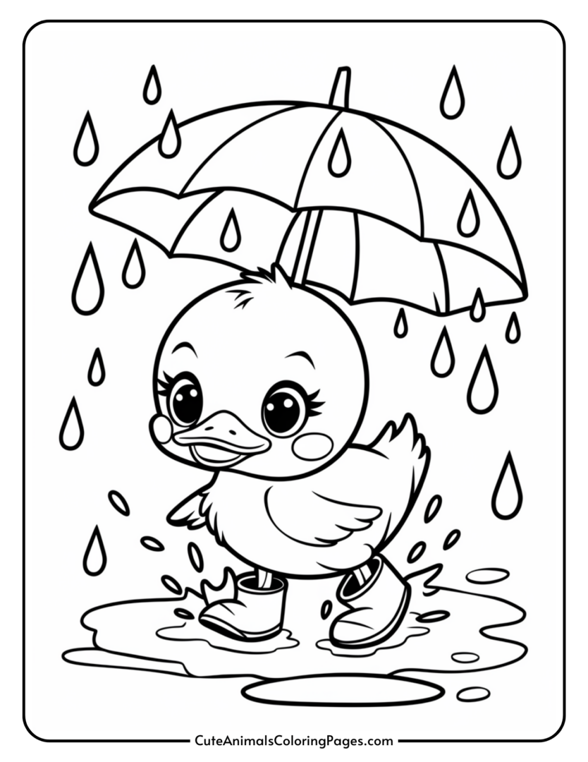 Duck Coloring Pages (15 Free Printable PDF Pages) - Cute Animals ...