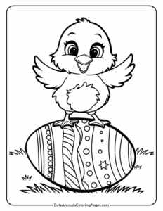Easter Chick Coloring Pages (15 Free Printable PDF Pages) - Cute ...
