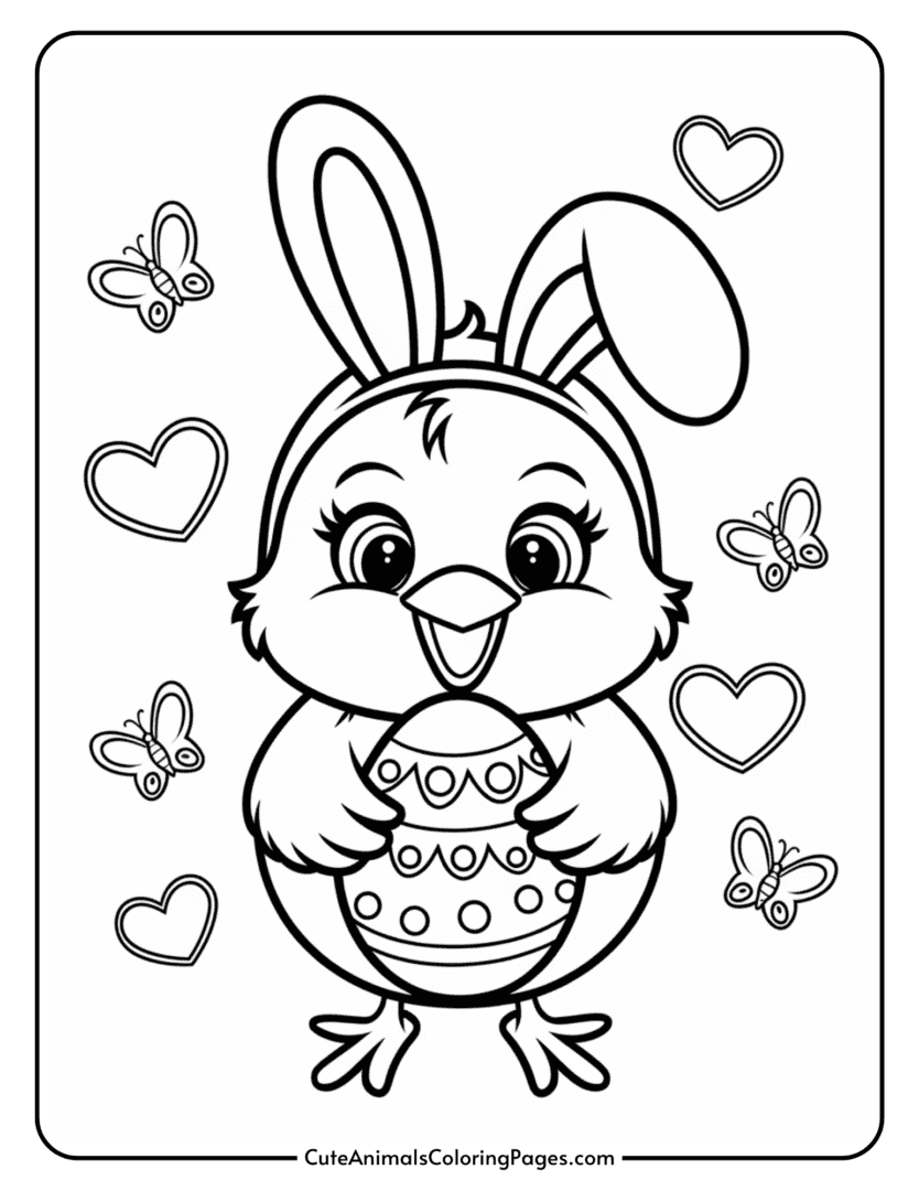 Easter Chick Coloring Pages (15 Free Printable PDF Pages) - Cute ...