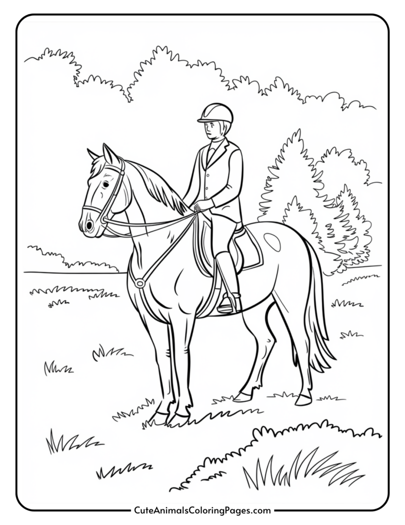 Horse Coloring Pages (11 Free Printable PDF Pages) - Cute Animals ...