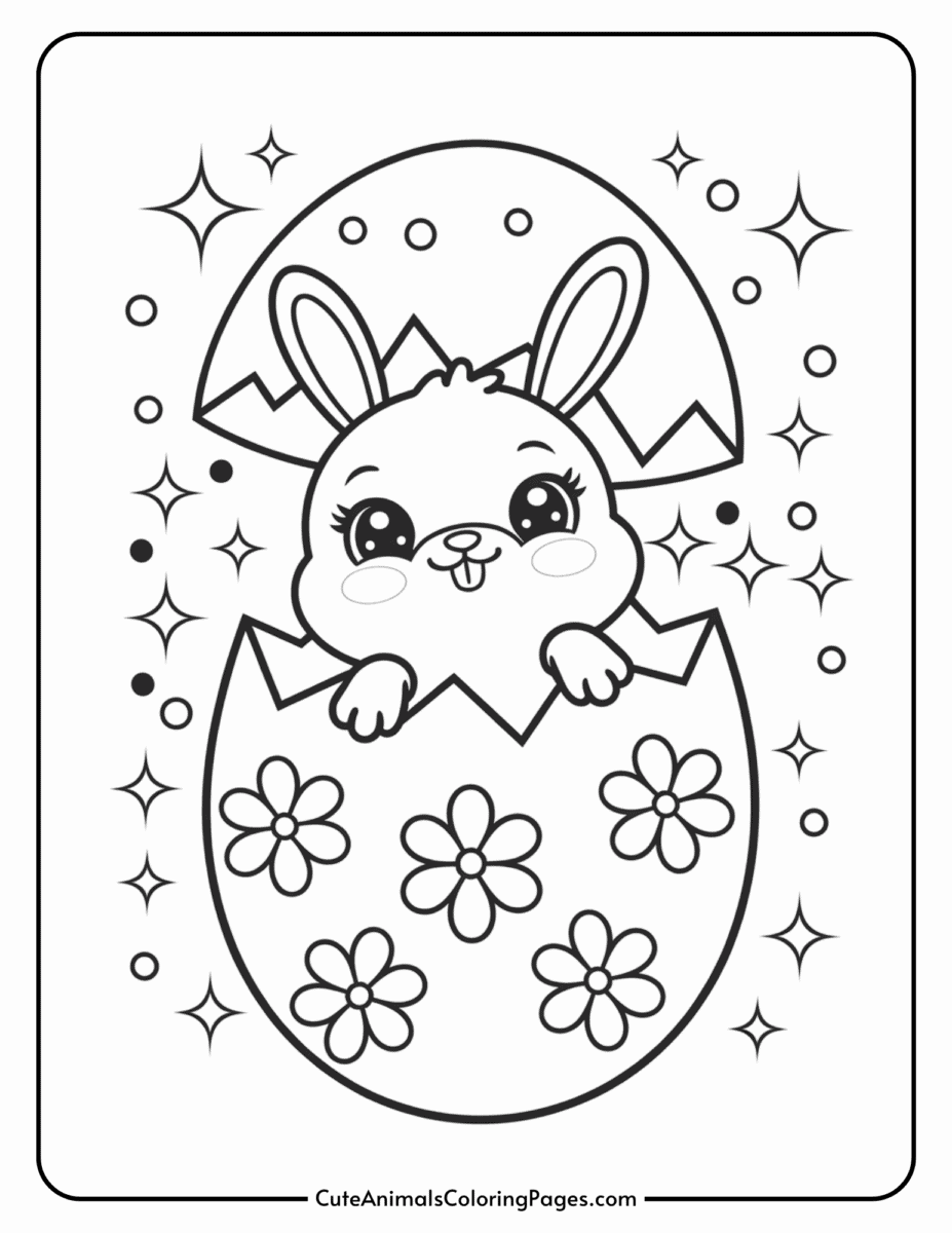Kawaii Bunny Coloring Pages (13 Free Printable PDF Pages) - Cute ...