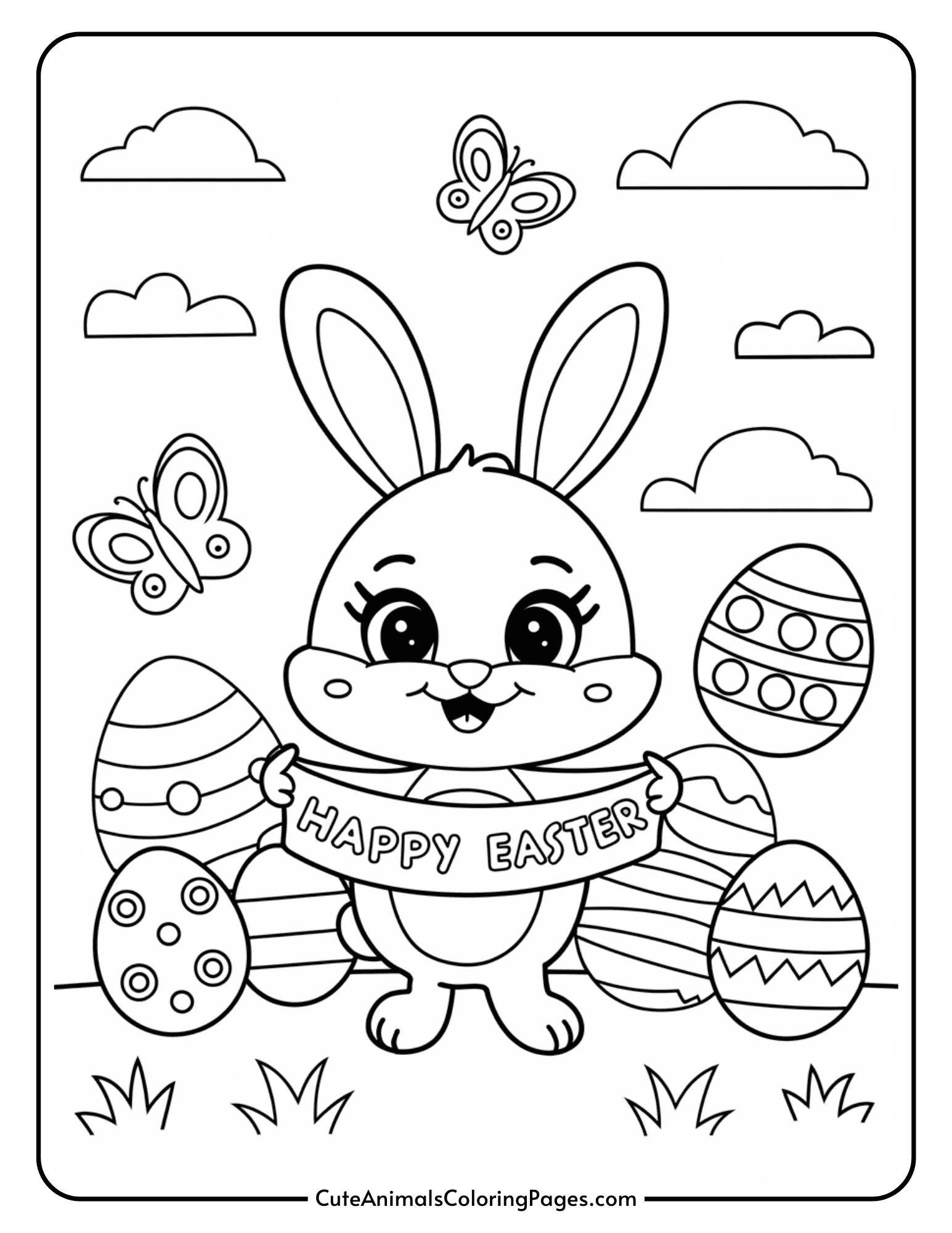 Cute Animals Coloring Pages - Page 2 of 11 - Free Printable Animal ...