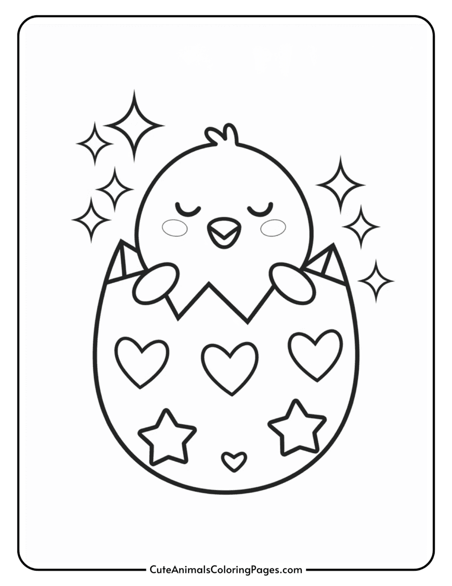 Kawaii Easter Coloring Pages (15 Free Printable PDF Pages) - Cute ...