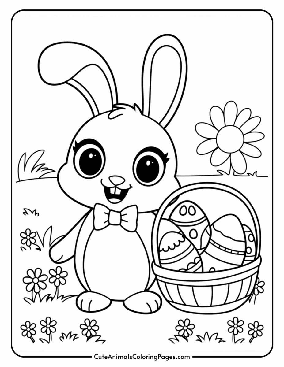 Kawaii Easter Coloring Pages (15 Free Printable PDF Pages) - Cute ...