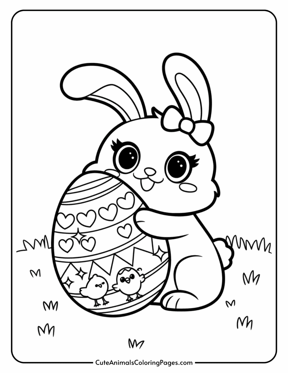 Kawaii Easter Coloring Pages (15 Free Printable PDF Pages) - Cute ...