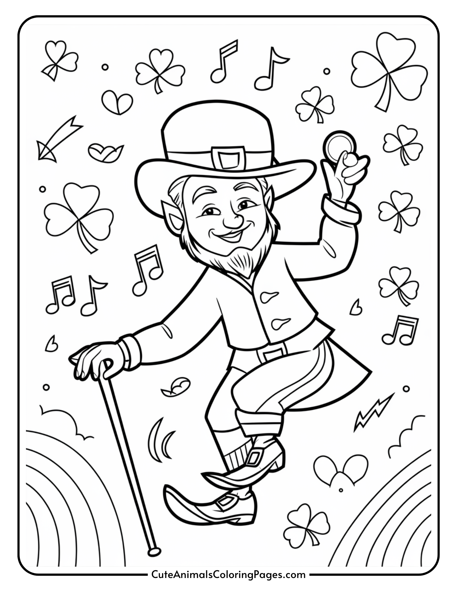 St. Patrick's Day Archives - Cute Animals Coloring Pages