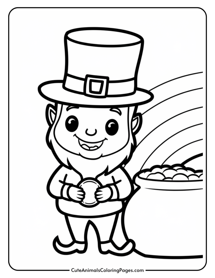 Leprechaun Coloring Pages (12 Free Printable PDF Pages) - Cute Animals ...