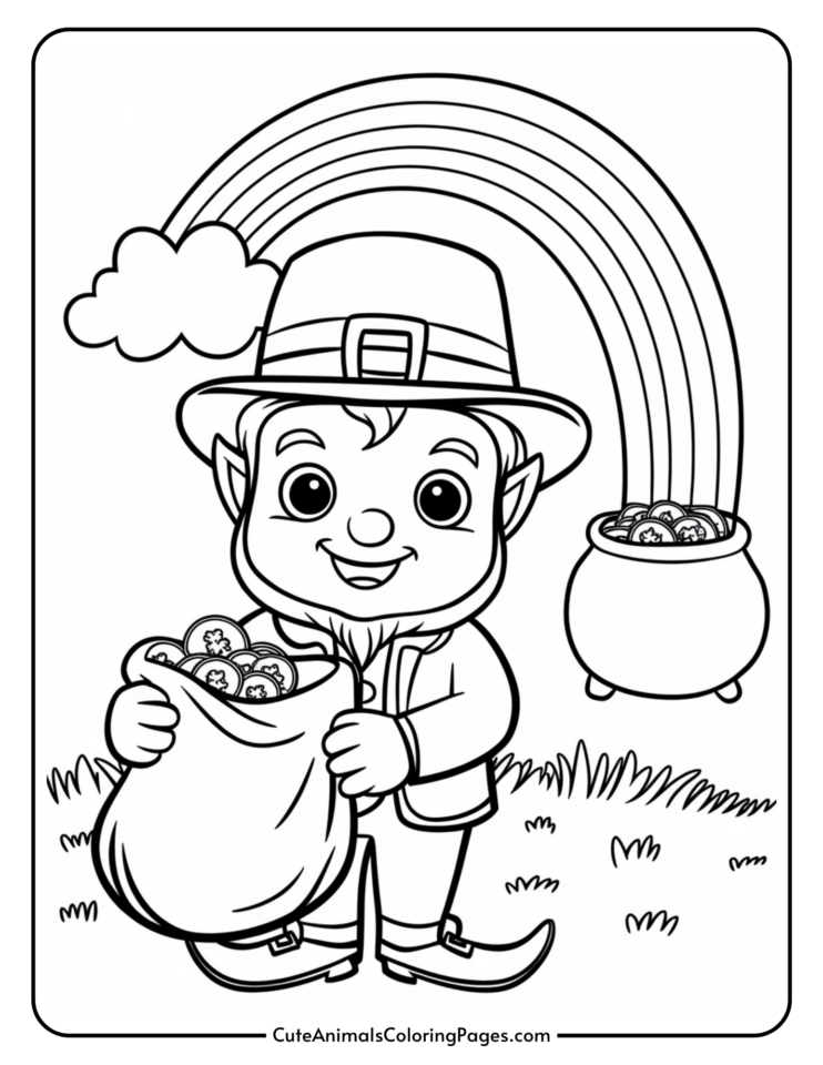 Leprechaun Coloring Pages (12 Free Printable PDF Pages) - Cute Animals ...