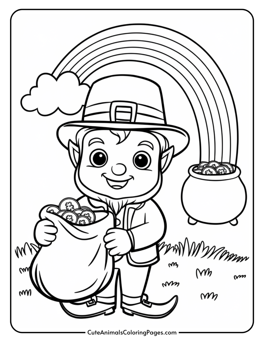Leprechaun Coloring Pages (12 Free Printable PDF Pages) - Cute Animals ...