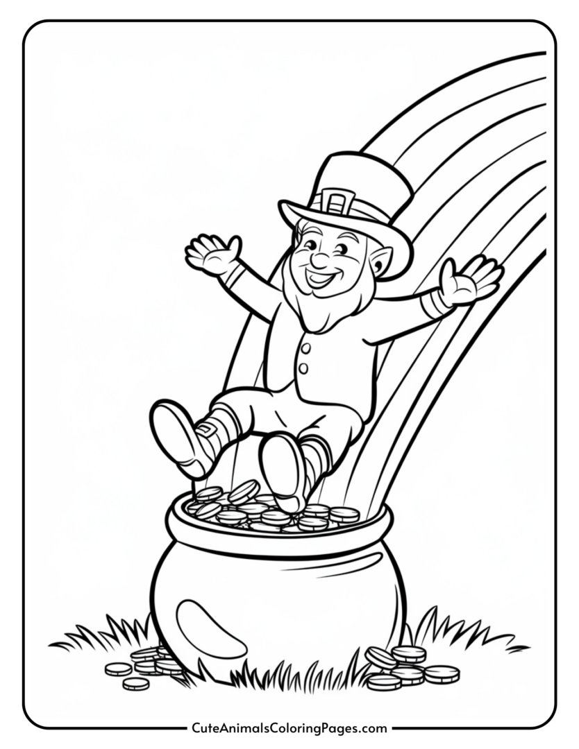 Leprechaun Coloring Pages (12 Free Printable PDF Pages) - Cute Animals ...