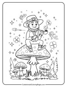 Leprechaun Coloring Pages (12 Free Printable PDF Pages) - Cute Animals ...