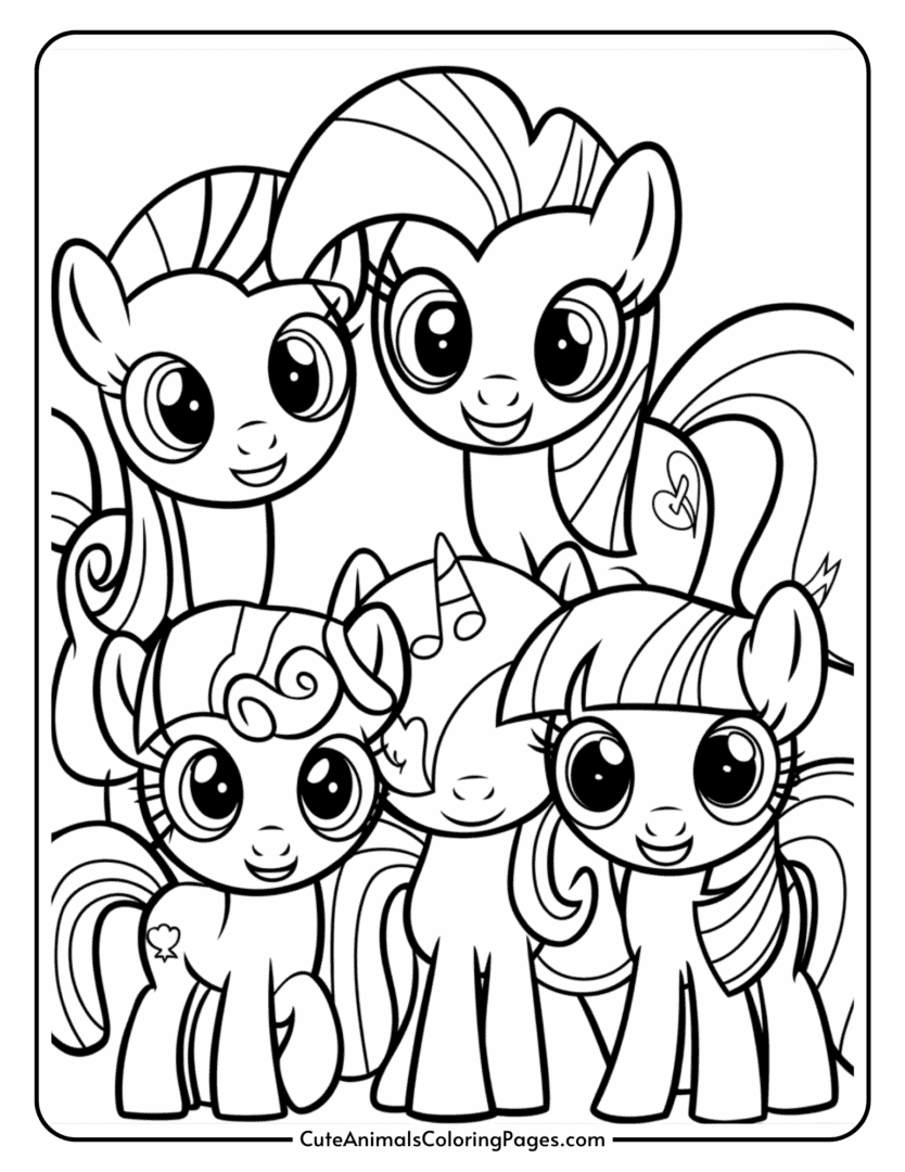 My Little Pony Coloring Pages (15 Free Printable PDF Pages) - Cute ...