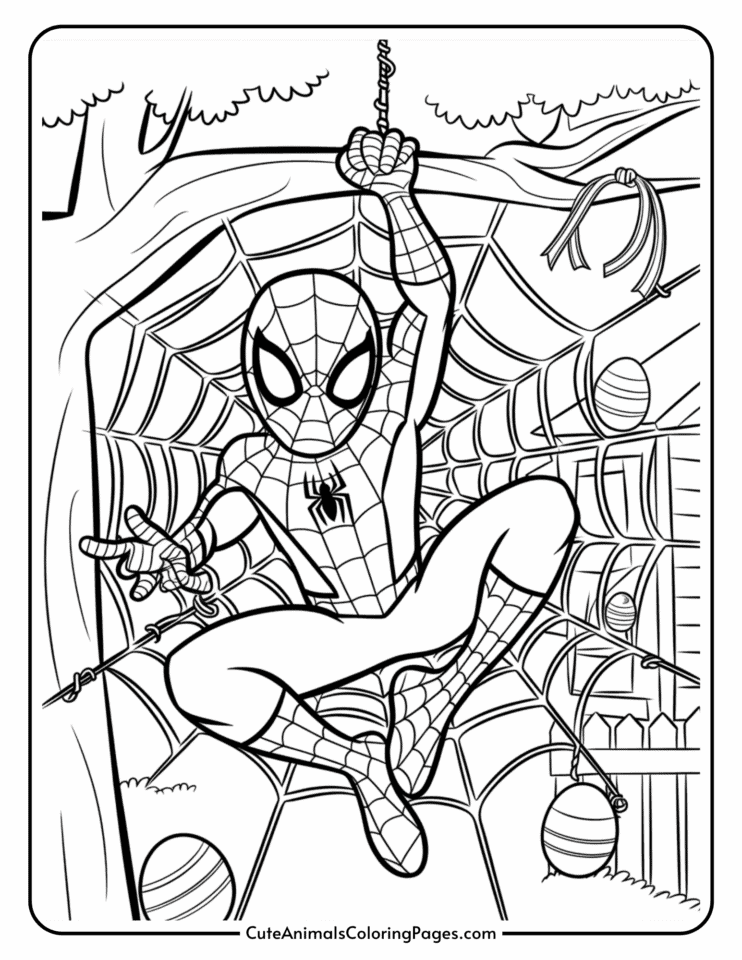 Spiderman Easter Coloring Pages (15 Free Printable PDF Pages) - Cute ...
