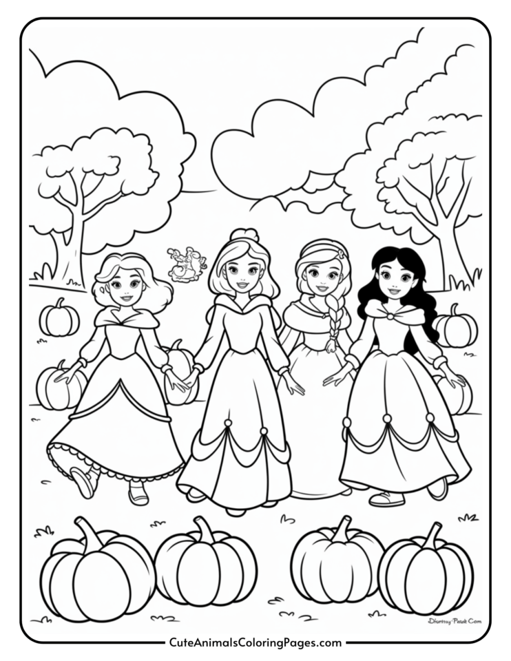Disney Fall Coloring Pages (8 Free Printables) - Cute Animals Coloring ...