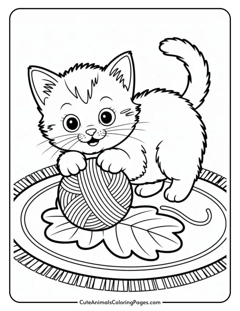 Fall Cat Coloring Pages to Color (9 Free Printables) - Cute Animals ...