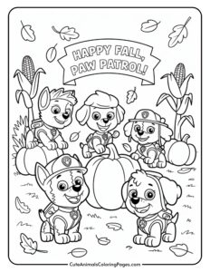 Paw Patrol Fall Coloring Pages Your Kids Will Love (6 Free Pages ...
