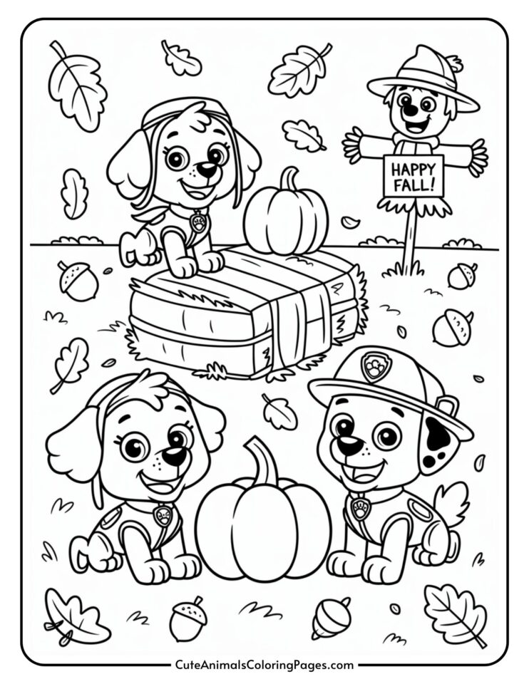 Paw Patrol Fall Coloring Pages Your Kids Will Love (6 Free Pages ...