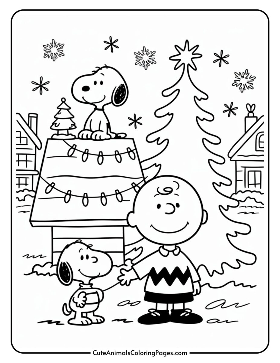 Charlie Brown Christmas Coloring Pages (10 Pages To Print) - Cute ...