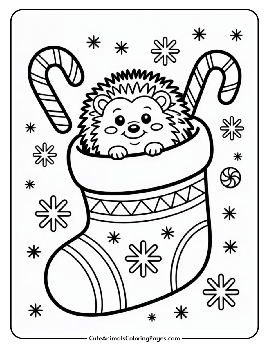 Cute Hedgehog Coloring Page (8 Coloring Sheets) - Cute Animals Coloring ...