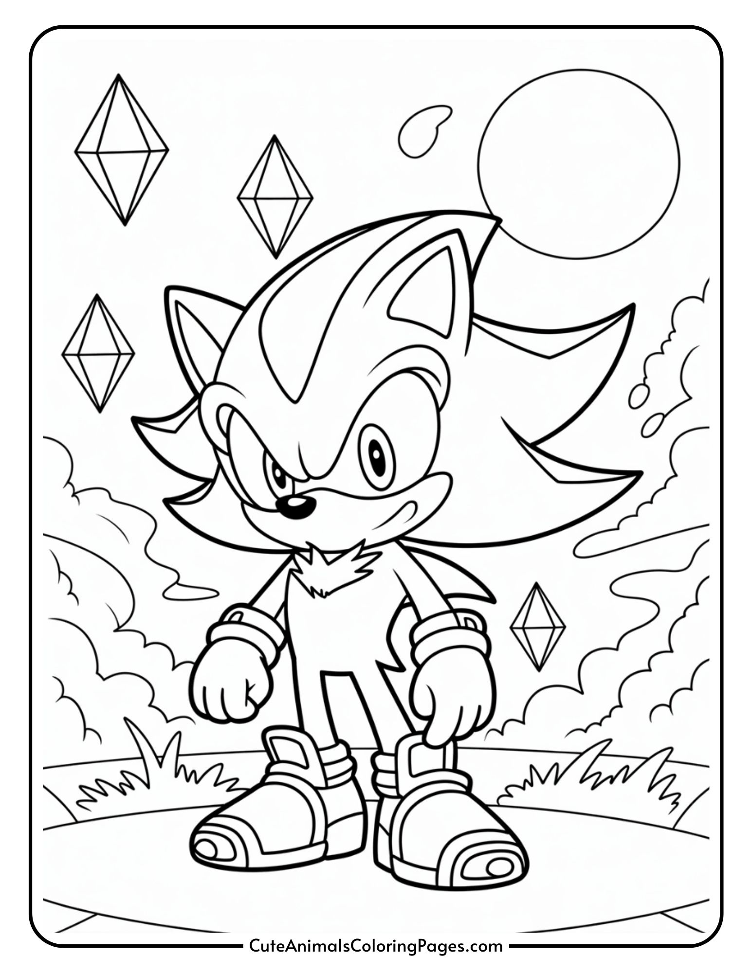 Land Animals Archives - Cute Animals Coloring Pages