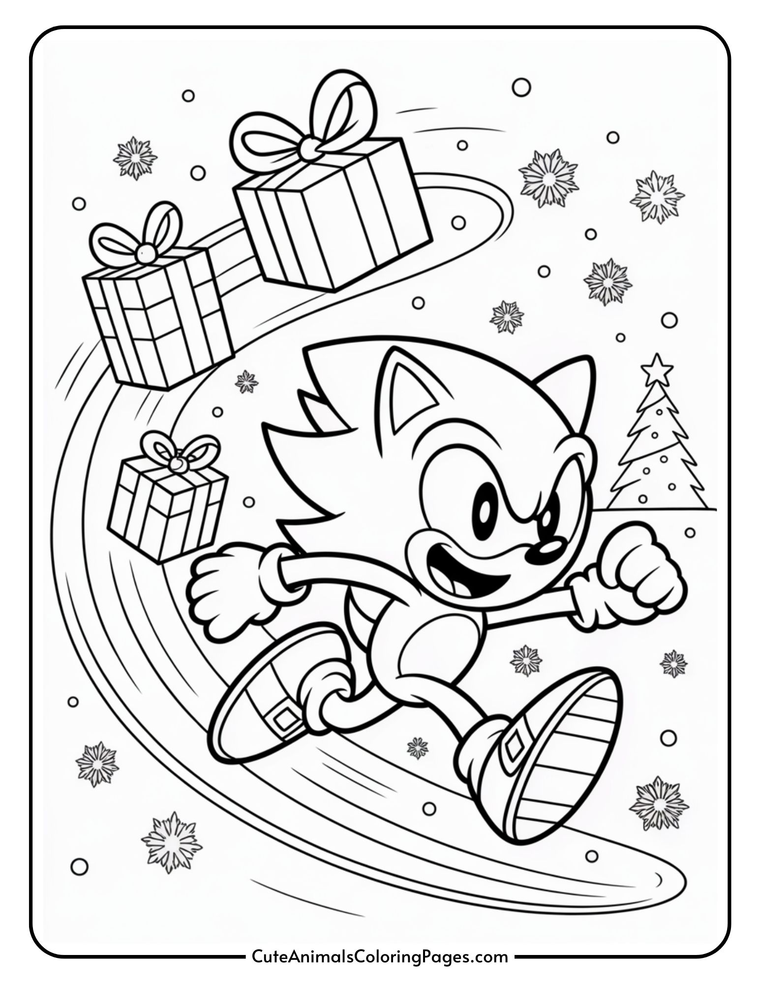 Sonic The Hedgehog Coloring Pages (8 PDF Pages) - Cute Animals Coloring ...