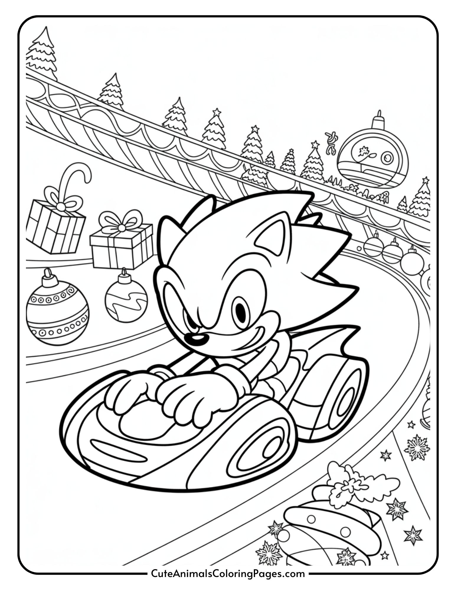 Sonic The Hedgehog Coloring Pages (8 PDF Pages) - Cute Animals Coloring ...